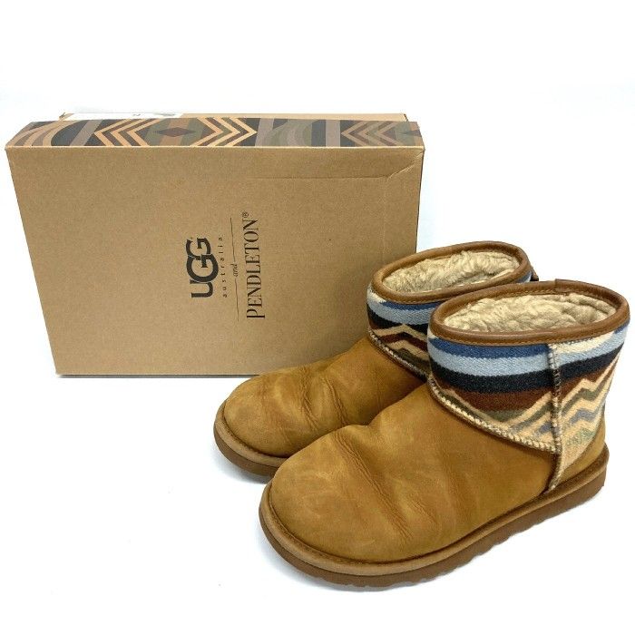 ★UGG × PENDLETON アグ×ペンドルトン W CLASSIC ムートンブーツ 1010224 ブラウン size23cm - メルカリ