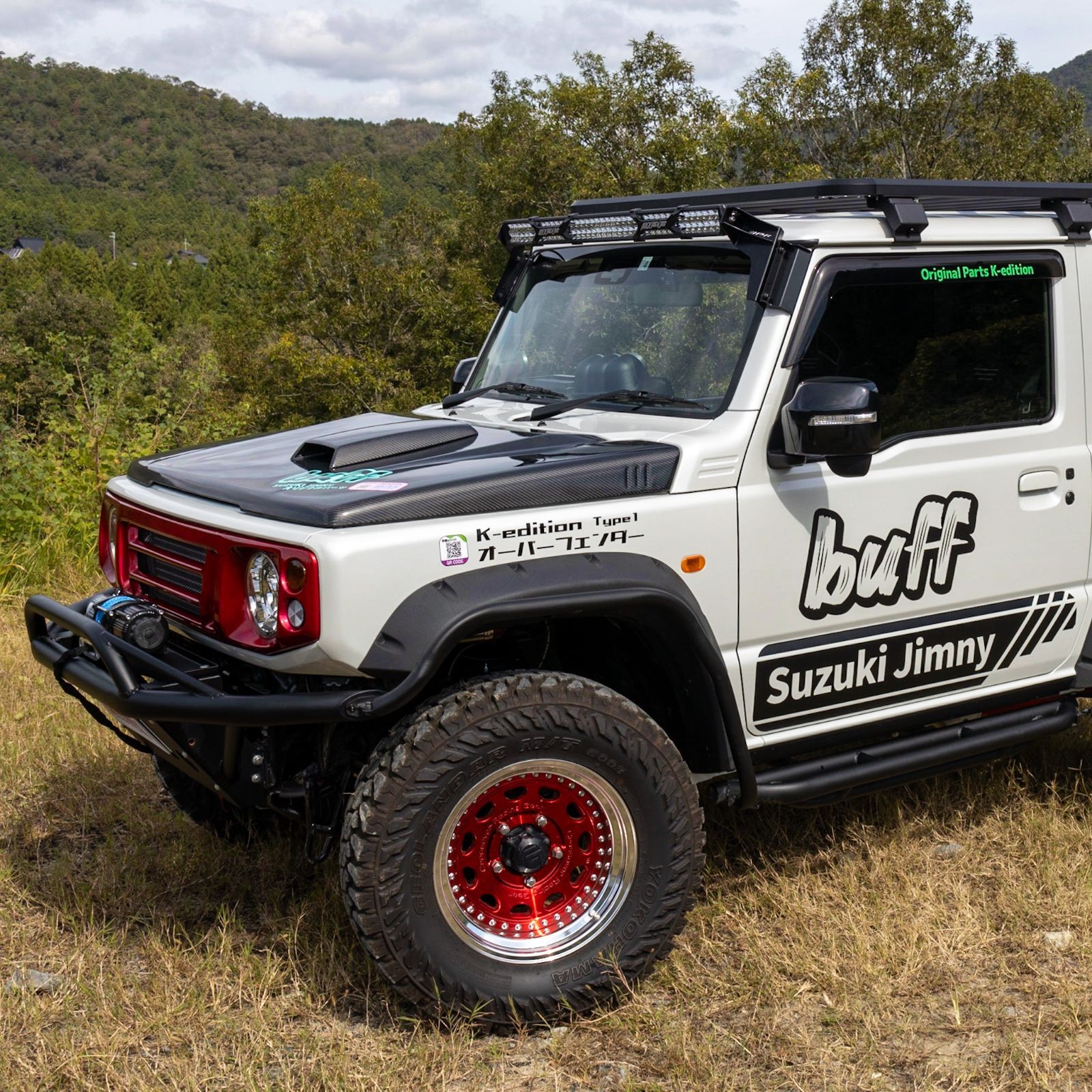 スズキ ジムニー buff 「K-edition G.D.Pカーボンボンネット」 JB74 suzuki jimny 日本製国内生産 - メルカリ