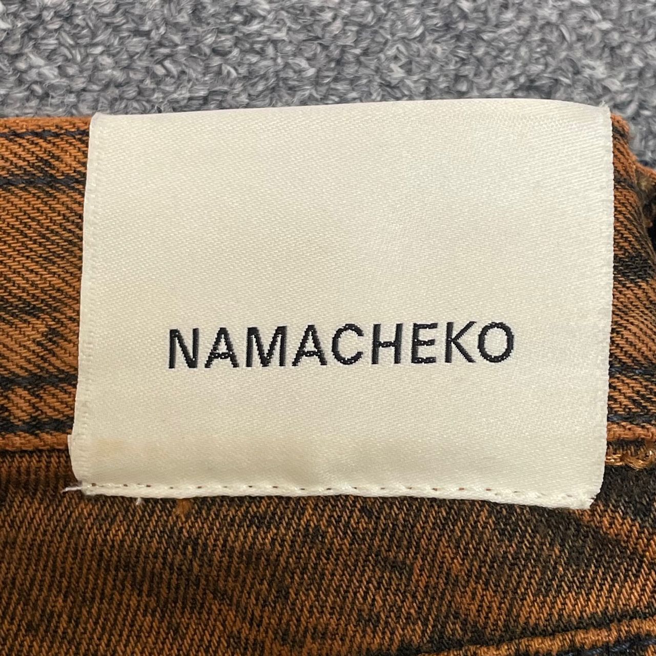 NAMACHEKO ISIN DENIM JEANS 切替デニム パンツ ジーンズ NAMACHEKO ISIN DENIM JEANS 切替デニム パンツ ジーンズ