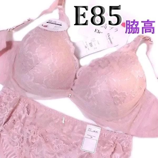 [格安]96[E85&LL]脇高・美胸・盛り胸パット付きブラ＆ショーツセット オールドローズ＆オーガンジーレース付き 新品未使用 - メルカリ