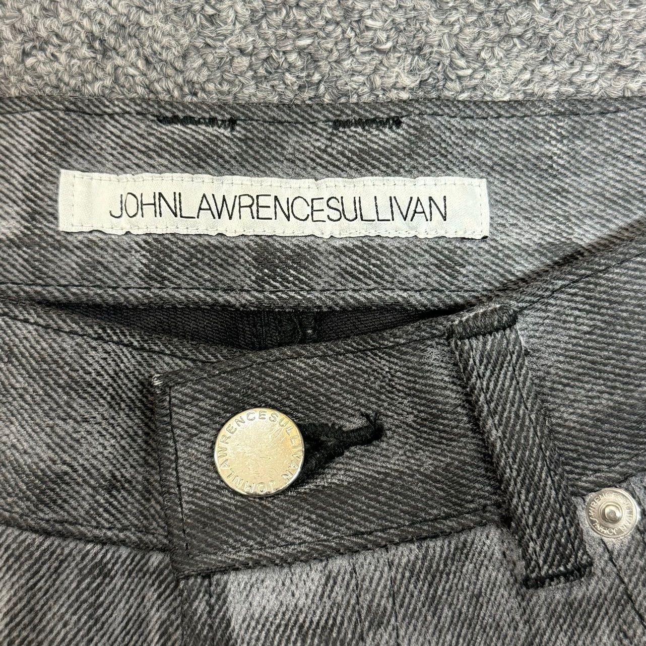 定価41800円 JOHN LAWRENCE SULLIVAN 5POCKET FLOCKED DENIM 定価41800円 JOHN LAWRENCE SULLIVAN 5POCKET FLOCKED DENIM
