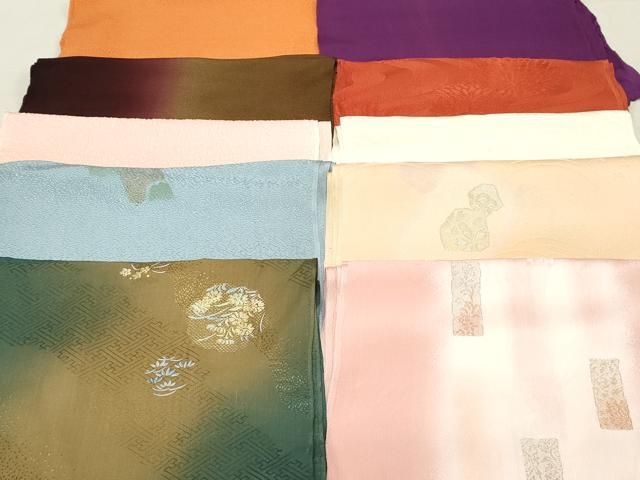 平和屋着物☆和装小物 上質な帯揚げ 10枚セット 逸品 DAAM7529qa