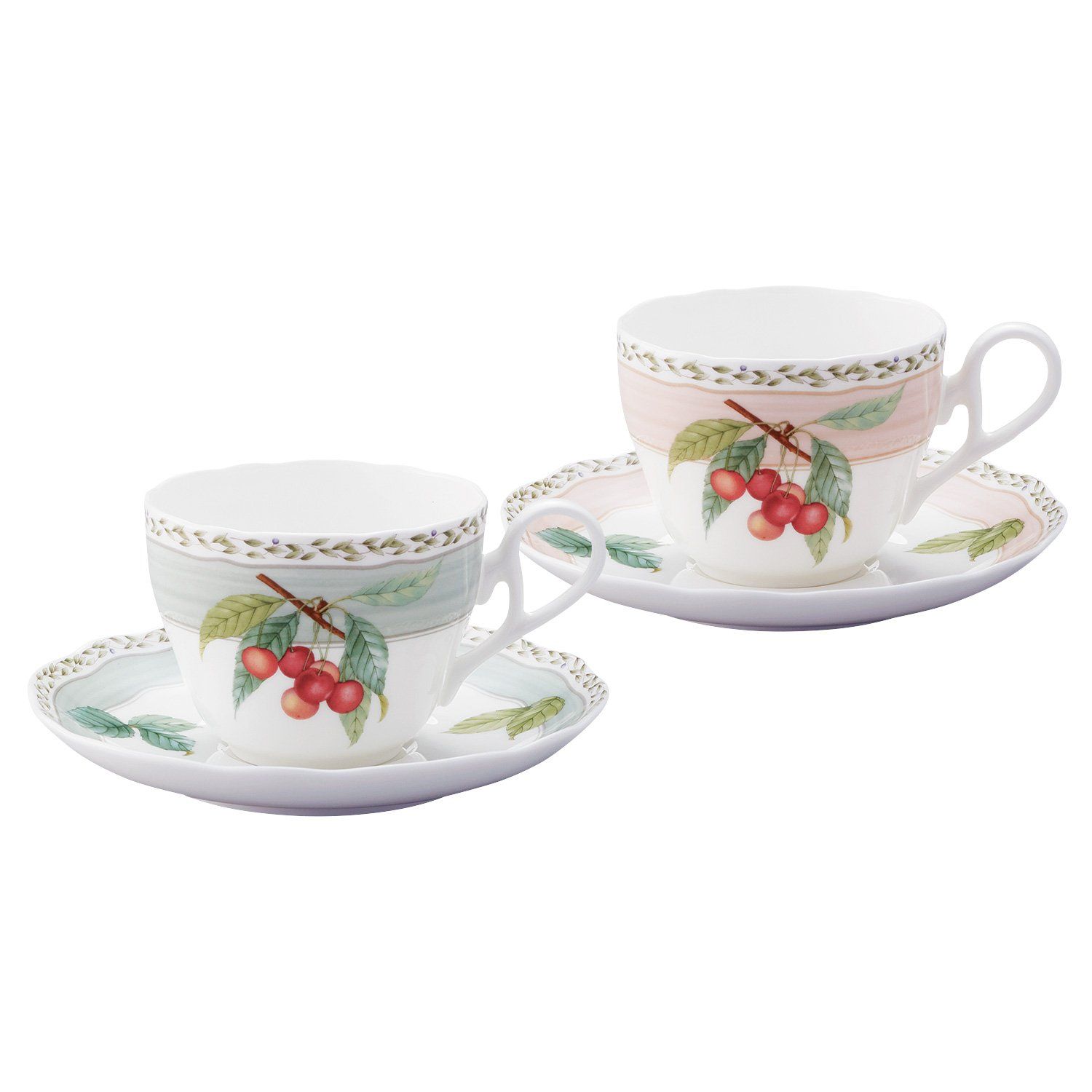 【新着商品】Noritake ノリタケ カップ & ソーサー ( ペアセット ) ( コーヒー ティー 兼用) 250cc オーチャードガーデン 電子レンジ対応 2客 ボーンチャイナ ...