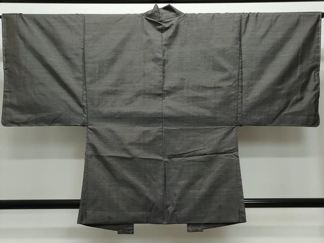 平和屋着物○男性 本場大島紬 アンサンブル 亀甲柄 正絹 逸品 未使用