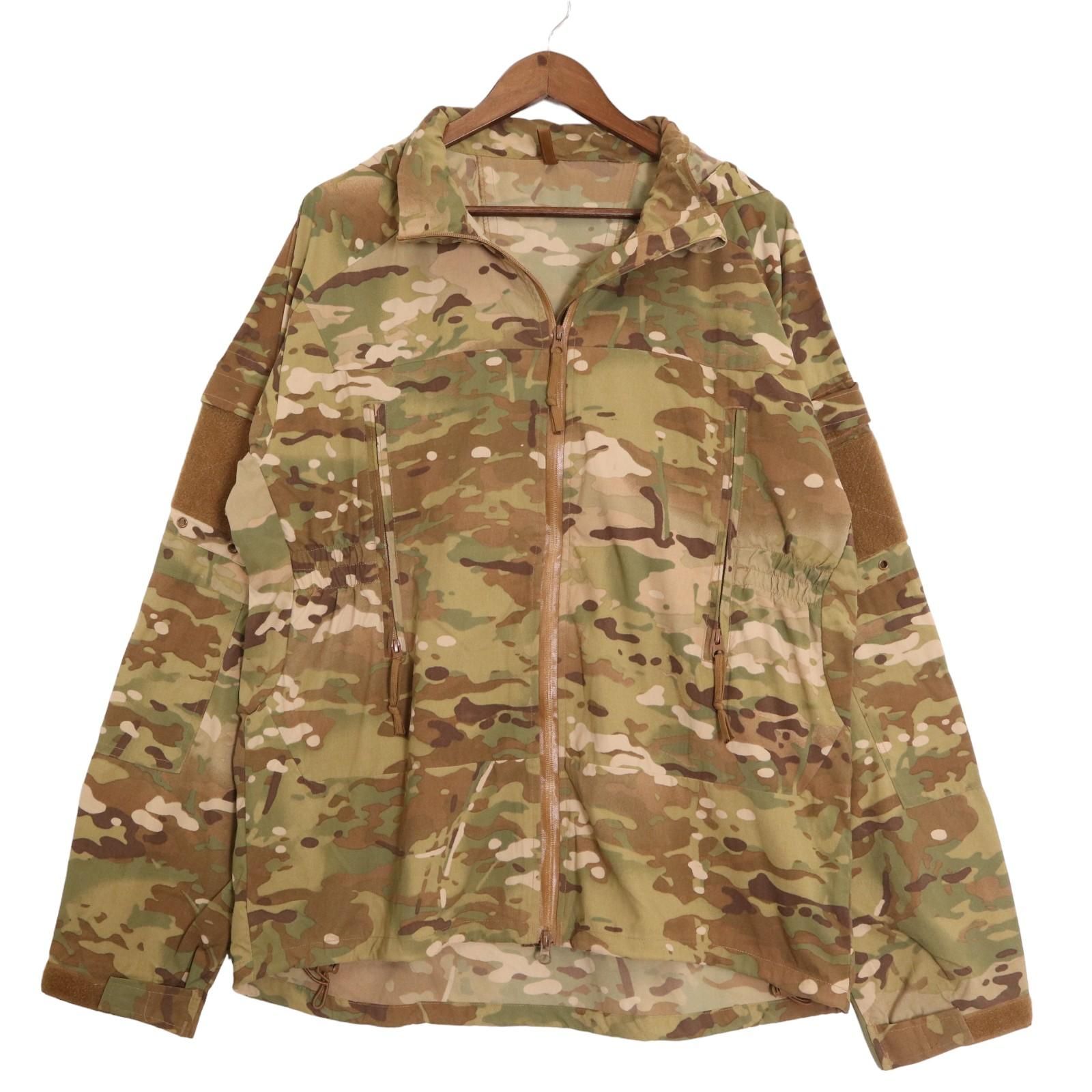 00年代 米軍実物 U.S.ARMY PCU LEVEL5 ソフトシェルジャケット ミリタリー マルチカム ブラウン (メンズ LARGE ...