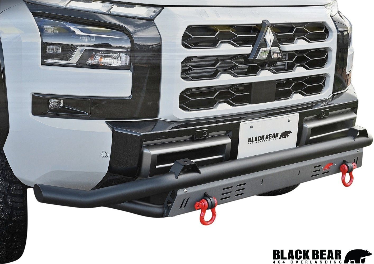 【M's】 三菱 トライトン LC2T GSR専用 (2024.2-) LANBO BLACK BEAR フロントバンパーガード ランボ エアロ パーツ 部品 社外品 新型 現行型 外装 ...