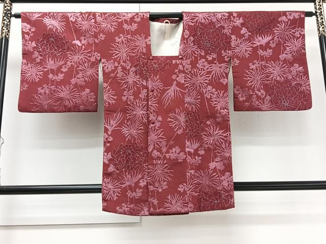 平和屋着物＃道行コート 紬地 吉祥間道 ロング丈 正絹 逸品 CAAT5944id