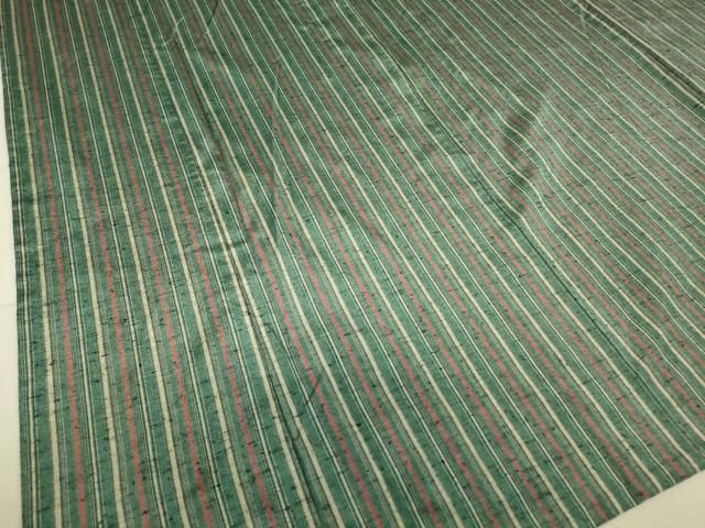 平和屋着物▽上質な紬 単衣 縞 正絹 逸品 DAAT9653az - メルカリ