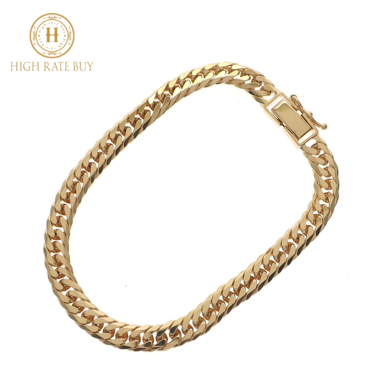 【新品】 喜平ブレスレット K18 18金 750 6面ダブル 20.7g 18cm 5.9mm キヘイ チェーン 金ブレス 造幣局検定マーク 20g 20cm メンズ アクセサリー - メルカリ