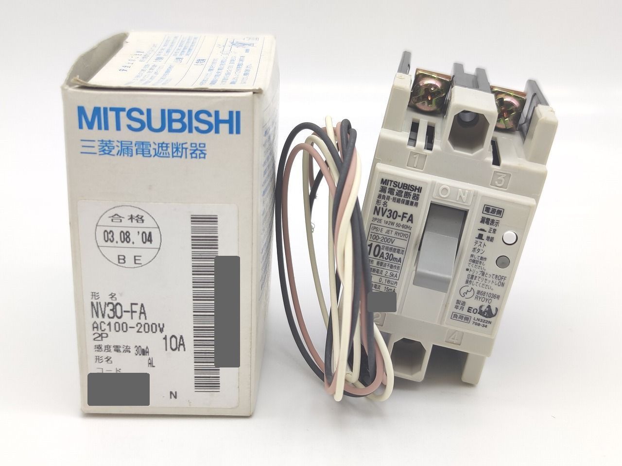 インボイス対応 中古 三菱 MITSUBISHI NV30-FA AC100-200V 2P 10A 30mA - メルカリ