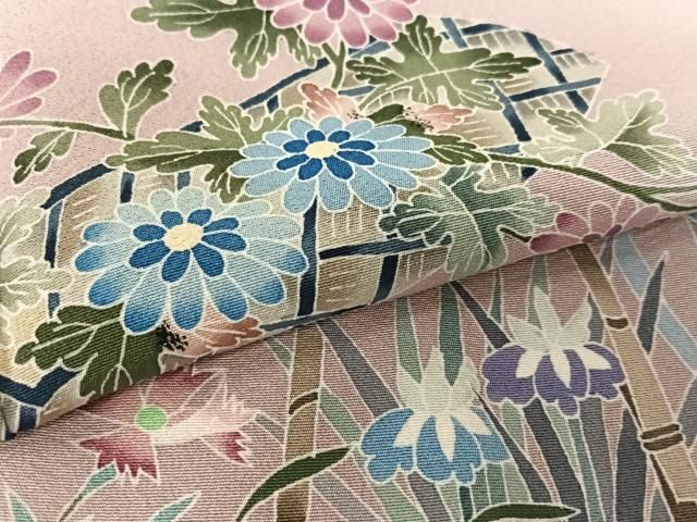 平和屋着物○本加賀友禅作家 染元千紅代表 寺西一紘 訪問着 花籠文