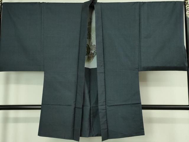 平和屋本店□極上 男性 本場大島紬 アンサンブル キングサイズ 100亀甲