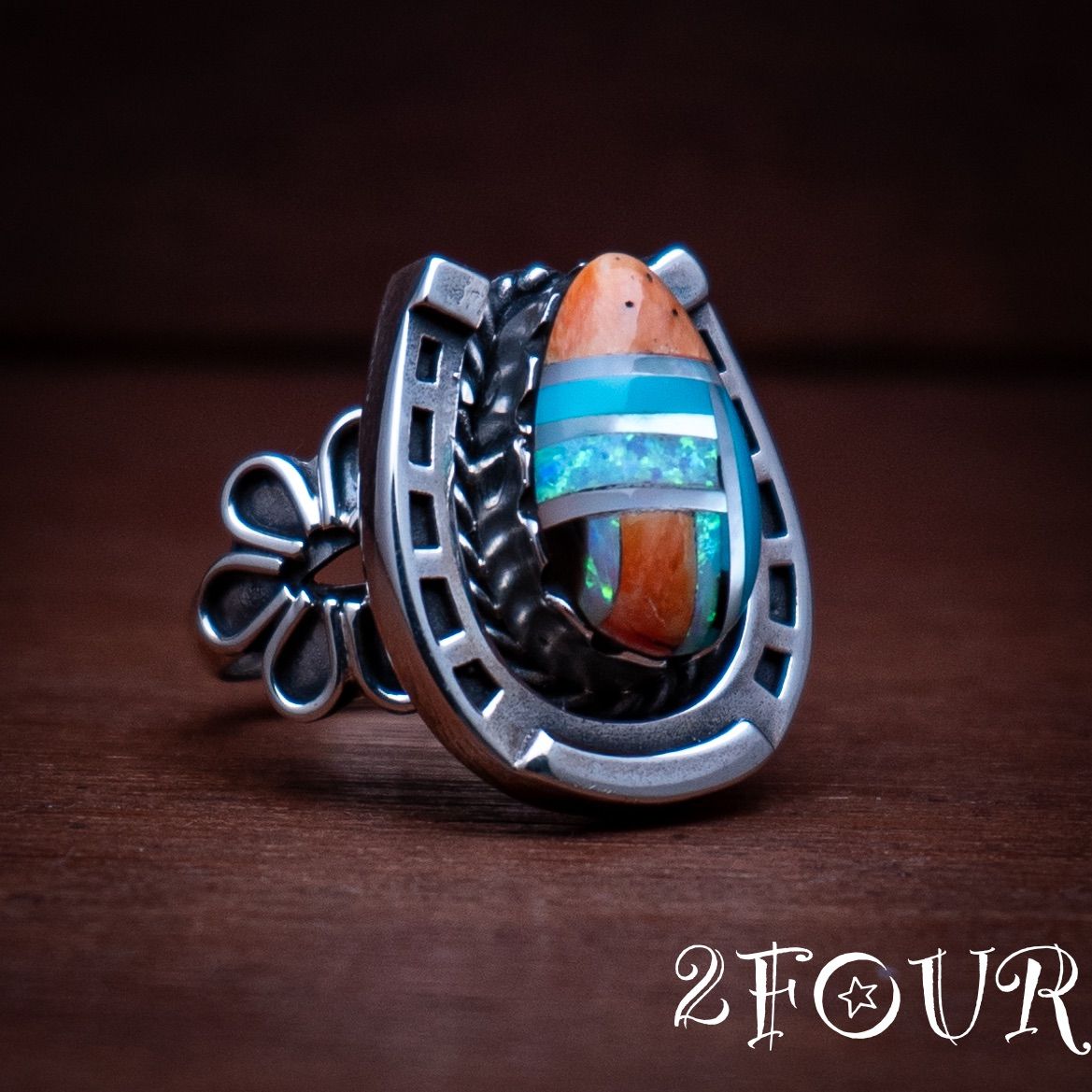 S18-Horseshoe Ring インディアンジュエリー - メルカリ