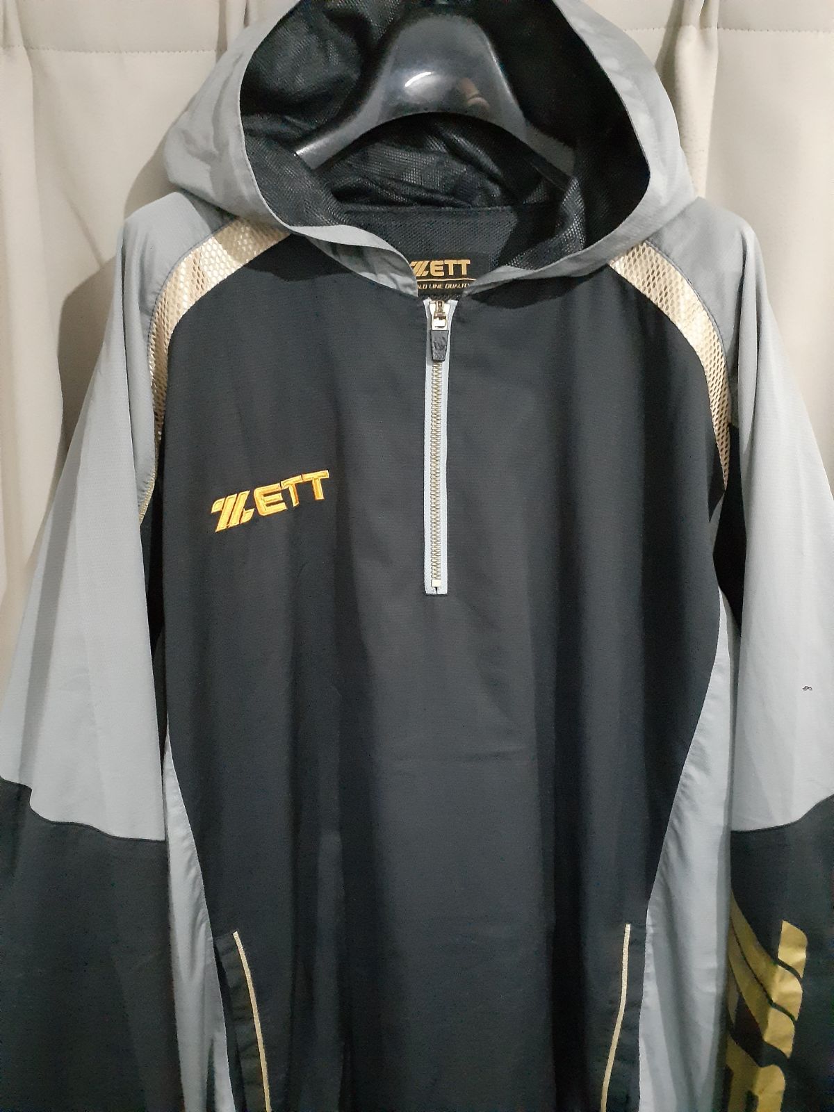 ZETT ゼット GOLD LINE Vジャン ハーフジップ パーカー ウィンドブレーカー - メルカリ