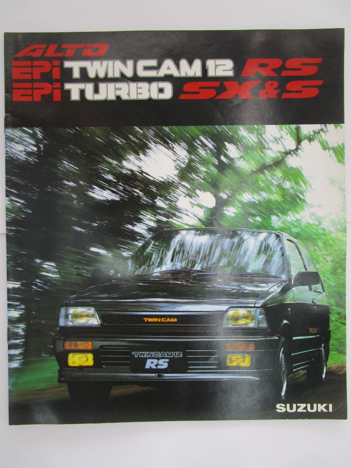 2代目 アルト ツインカムRS ターボSX カタログ／CA72系／1986年7月(昭和61年7月)／スズキ／SUZUKI／ALTO／純正／希少 ...