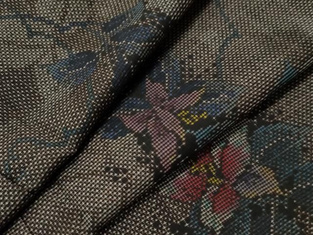 平和屋着物○本場大島紬 9マルキ 枝花文 正絹 逸品 CAAS7137yc - メルカリ