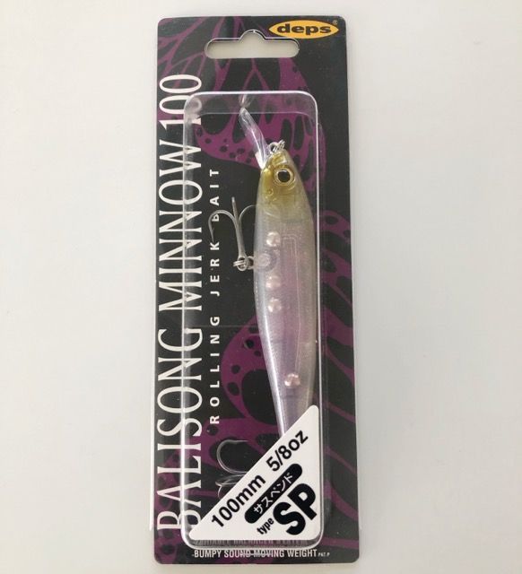 deps デプス/BALISONG MINNOW 100SP バリソンミノー100SP/#34ワカサギグリッター【A70395-007】 - メルカリ