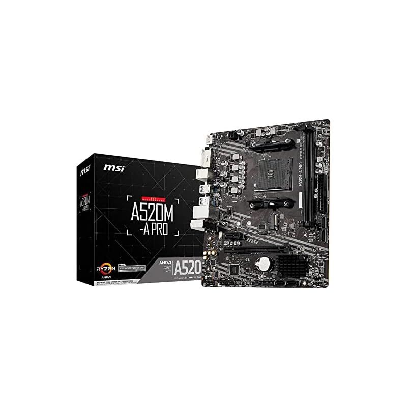 MSI マザーボードA520M-A PRO 【Ryzen 5000シリーズ (AM4)対応】 Micro ATX [AMD A520搭載] MB5136 - メルカリ