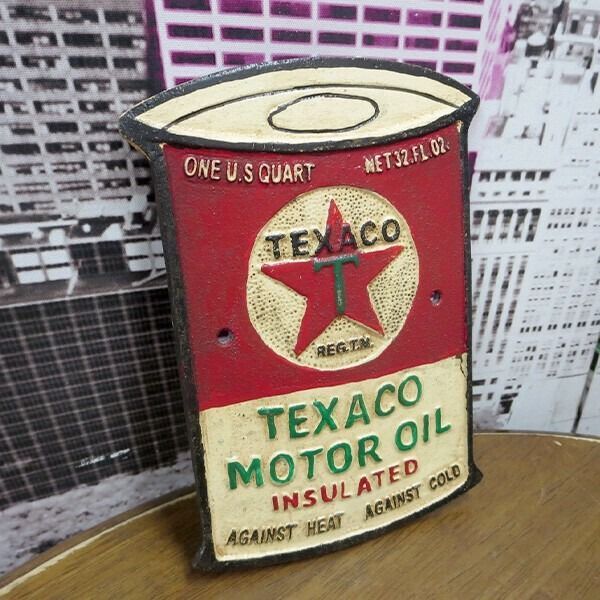 TEXACO MOTOR OIL SIGN テキサコ サインプレート アメリカン雑貨 - メルカリ
