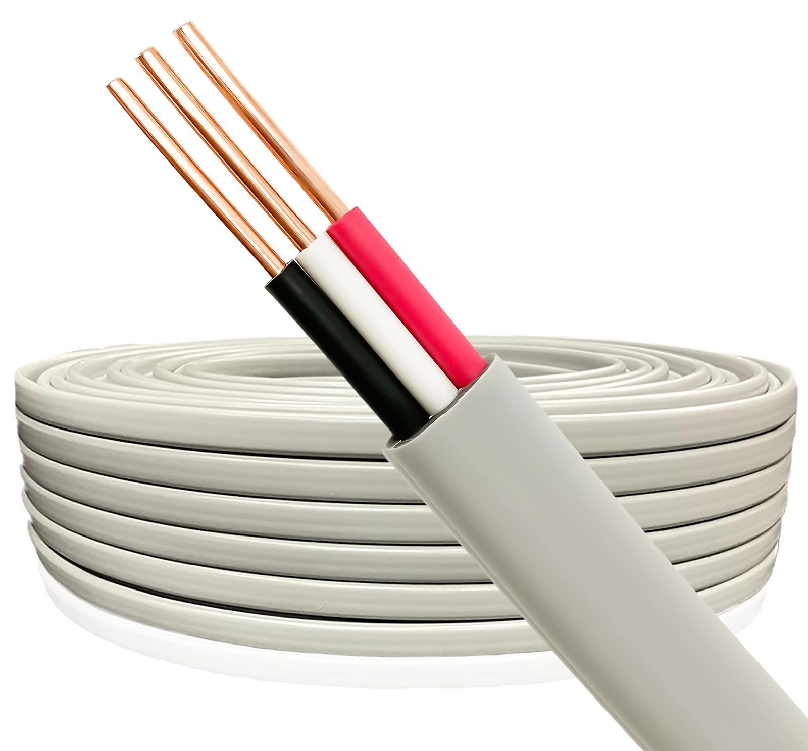 【在庫処】【セール中】【限定商品】【今がお買い時！】【早い者勝ち】ケーブル 電線 1.6sq-3c VVF 3c 1.6 VVF電線 屋内配線 ビニル絶縁ビニルシース平形ケーブル PSEマーク ...