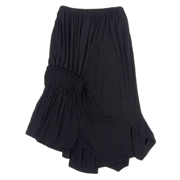 グラウンドワイ Ground Y コットン ロング スカート ブラック 黒 size1 編み込み切り替え レディース [Y03307] - メルカリ