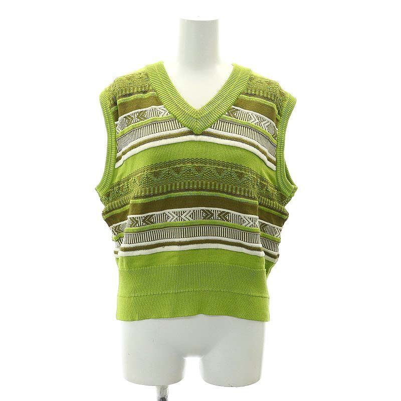 アメリヴィンテージ Ameri VINTAGE STRATUM VNECK KNIT ニット ベスト プルオーバー F マルチカラー /YQ OS - メルカリ