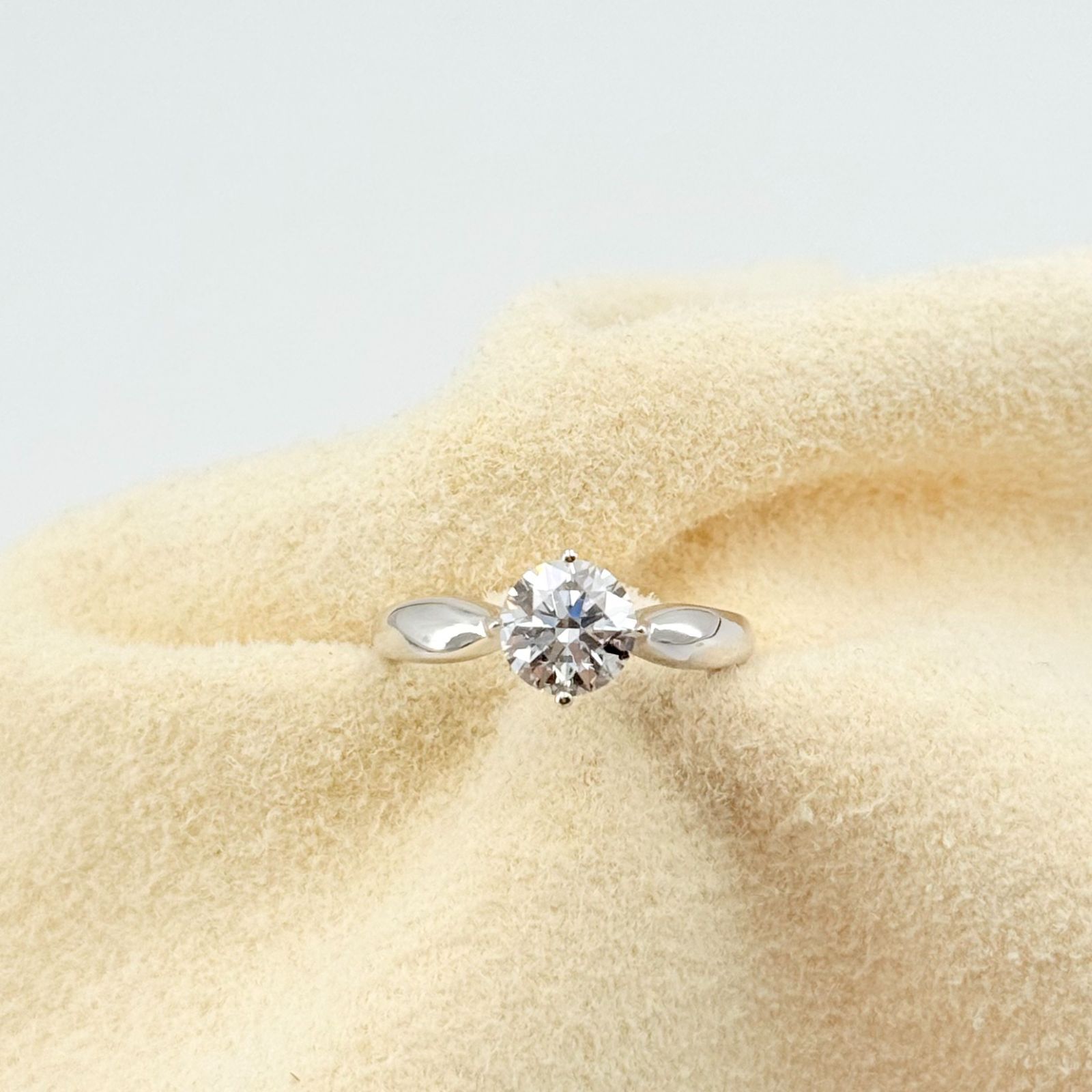 PT950 1.05ct D VVS2 オーダーメイドリング ラボグロウンダイヤモンド IGI鑑定書付き ラウンドブリリアントカット ジュエリー プラチナ指輪 誕生日記念日プレゼント ...