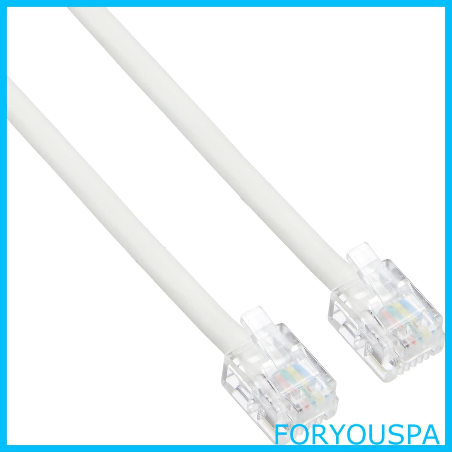 【在庫処分】エルパ(ELPA) テレホンコード 電話線 6極4芯/6極2芯 兼用 20m TEW-T200 - メルカリ