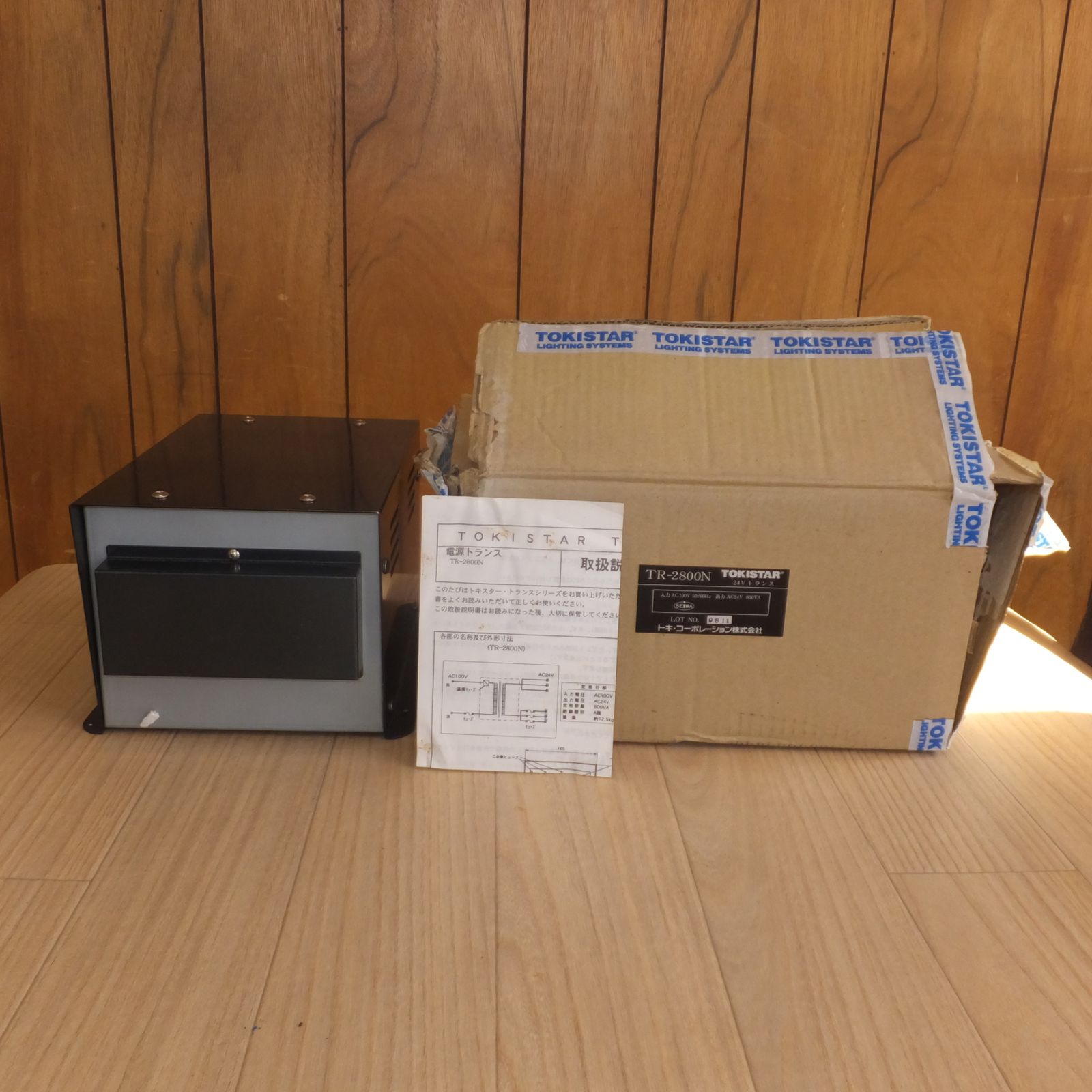 [送料無料]未使用★トキスター TOKISTAR 24V トランス TR-2800N 入力 AC100V 50/60Hz 出力 AC24V ...