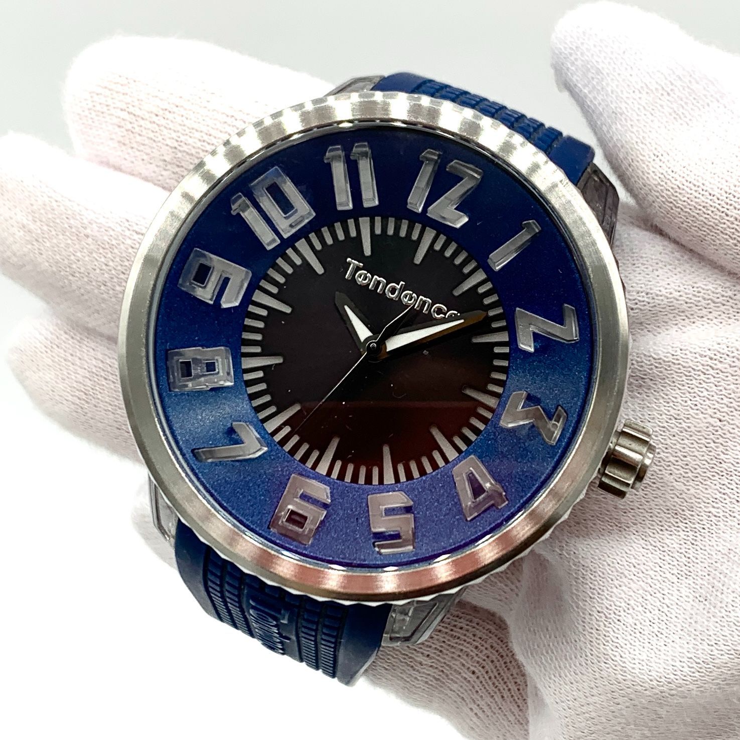【稼働品】テンデンス Tendence フラッシュ Flash クォーツ腕時計 Tg530002 ブルー S50082226764 メルカリ
