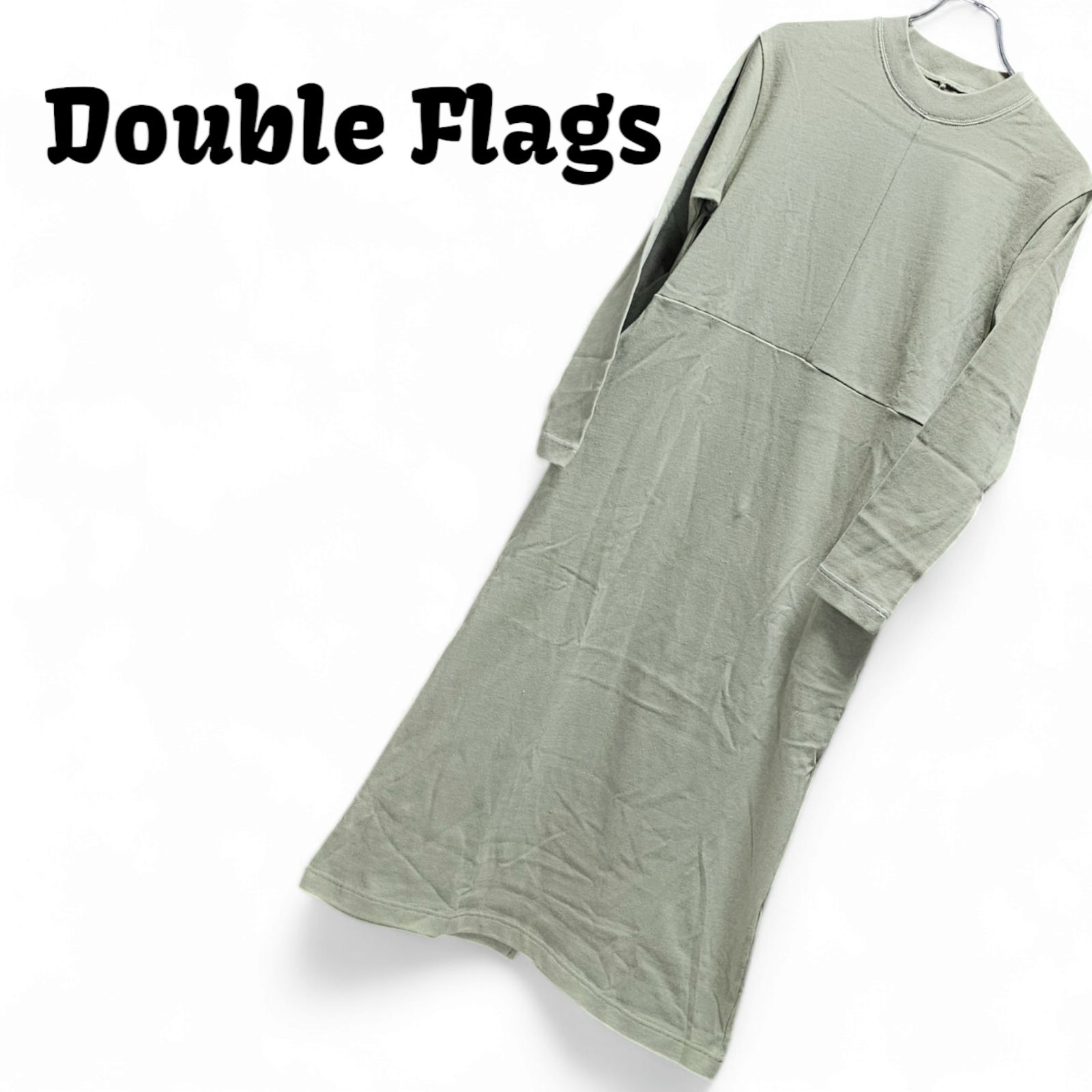 DOUBLEFLAGS ダブルフラッグス ライトカーキ 10ozコットンワークワンピ 長袖 フリーサイズ コットン100％ 6P31L1H0100 レディースカジュアル 0000091KJ ...