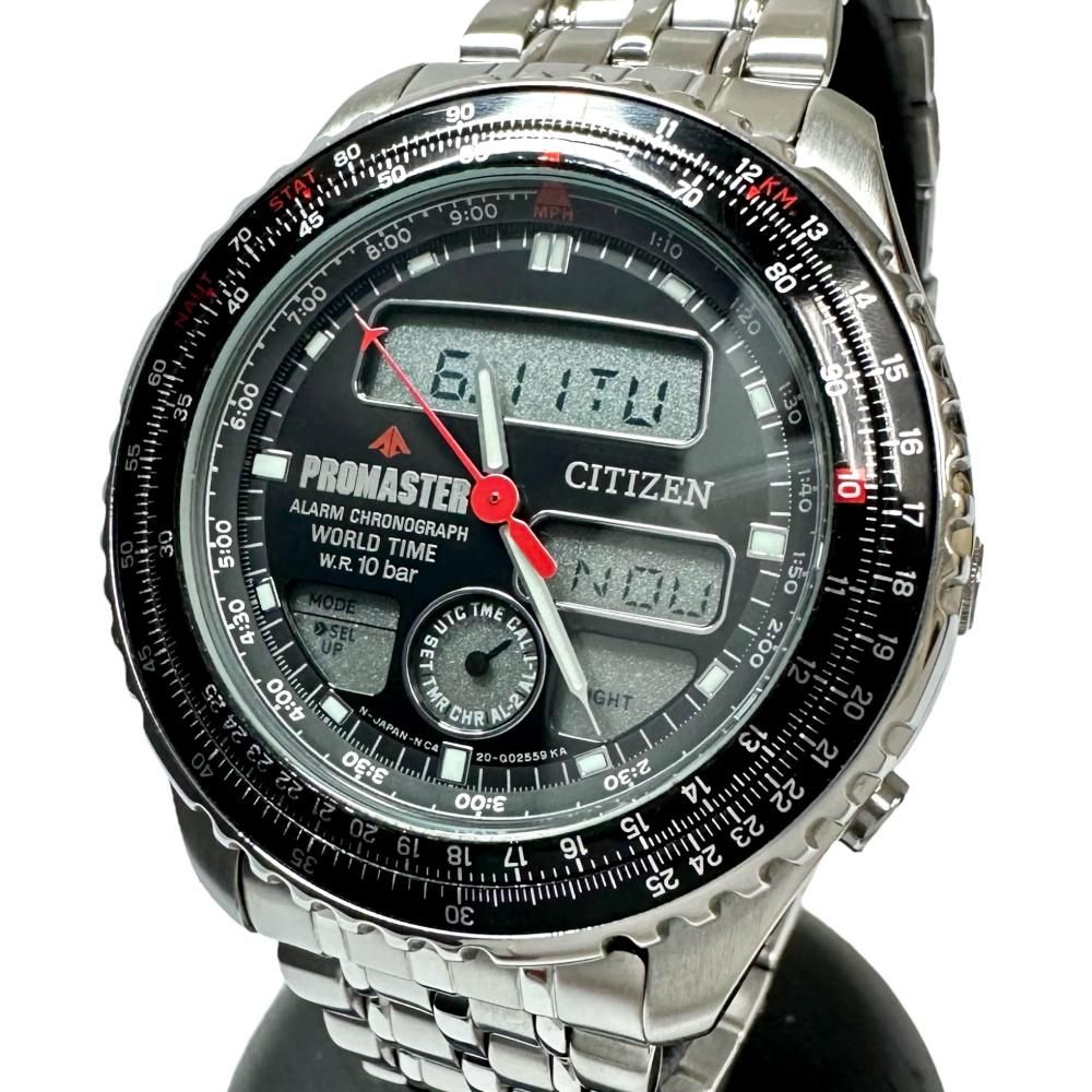 ★★最終特価品 【CITIZEN/シチズン】C420-002071K プロマスター デジタル 腕時計 ステンレススチール クオーツ 黒ベゼル ...