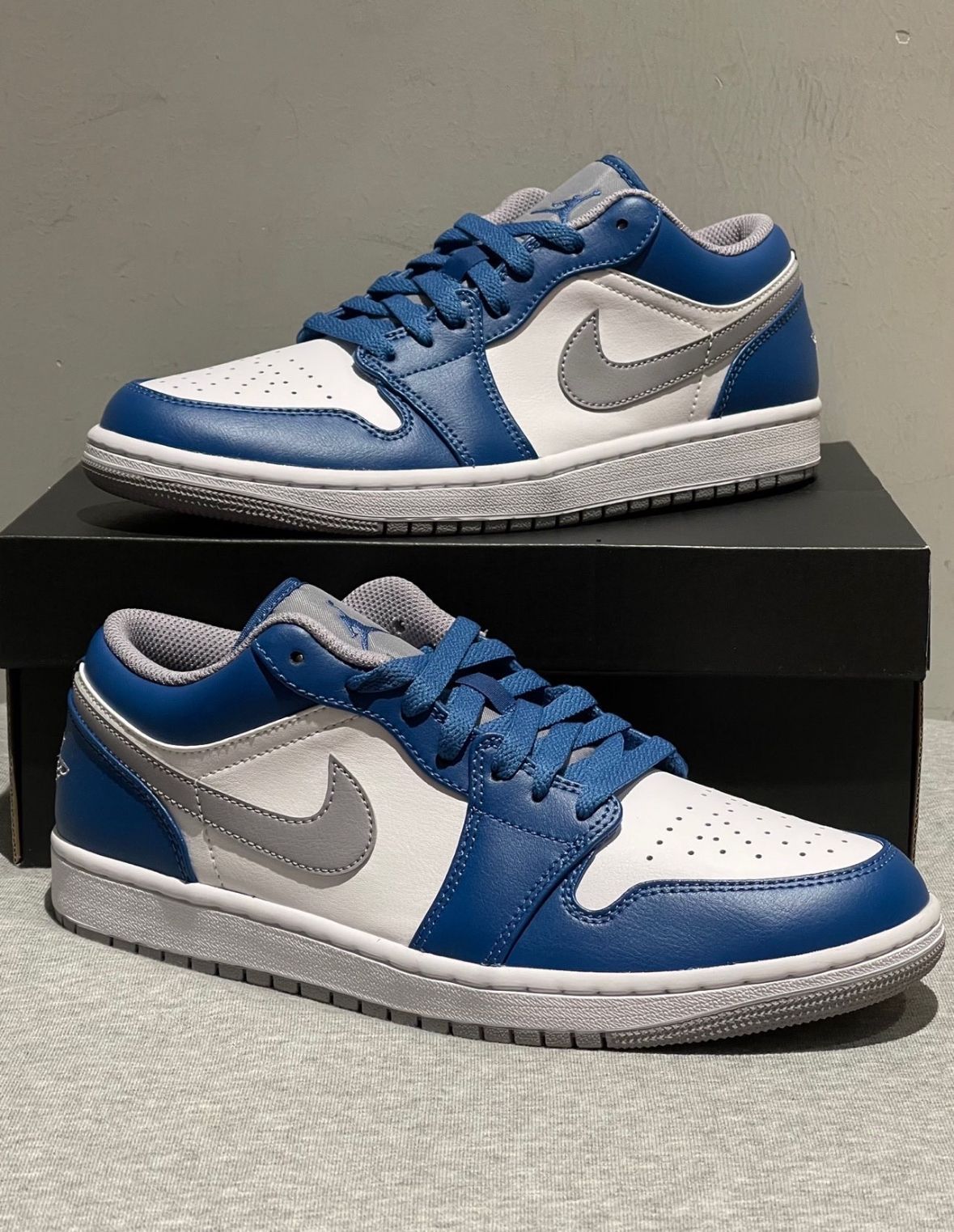 新品未使用 ナイキ Nike Air Jordan 1 LOW ナイキ エアジョーダン1 LOW TRUE BLUE/CEMENT GREY ...