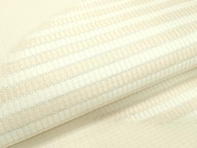 平和屋本店■極上　夏物　九寸名古屋帯　丸文　銀糸　ゑり善扱い　逸品　CZAA1590s5 平和屋本店□極上 夏物 九寸名古屋帯 丸文 銀糸 ゑり善扱い 逸品