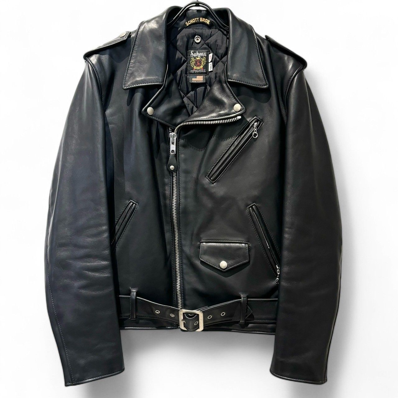 Schott (ショット) ONESTAR TALL 613UST 7164 ライダースジャケット メンズ ブラック 42 - メルカリ