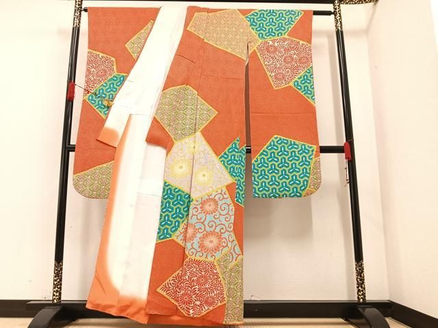 平和屋着物○名門 藤娘きぬたや・総絞り 訪問着 枝花