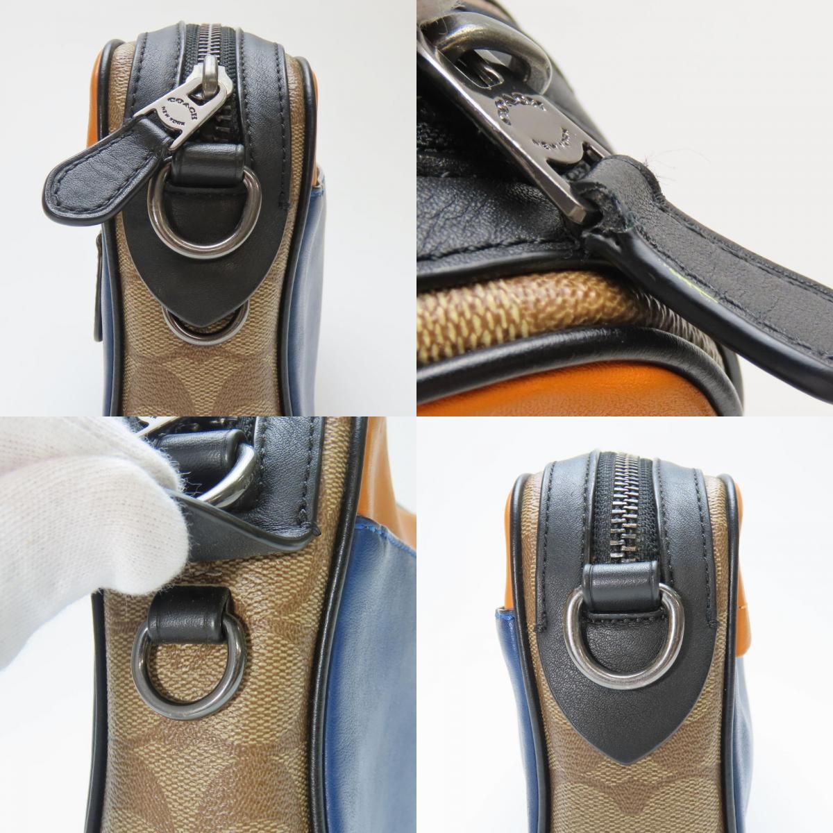 中古】 コーチ ショルダーバッグ 89899 カメラバッグ シグネチャー