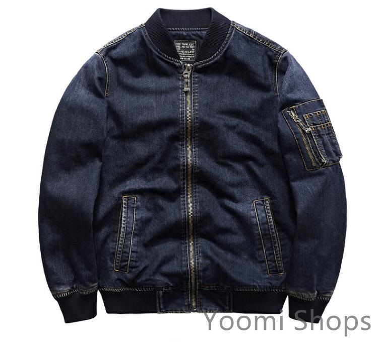 【新品未使用】アウターはコレ★ レトロクラシカル デニムウォッシュド ボンバージャケット MA-1 サイズM～4XL メンズ 大きいサイズ N-1tt17 - メルカリ
