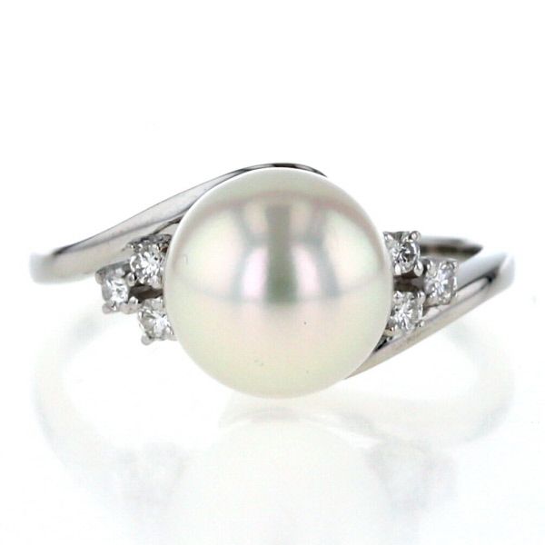 MIKIMOTO Pt950 プラチナ リング アコヤ真珠 9.0mm ダイヤモンド パール 抱合せ 指輪 13号 【新品仕上済】【zz】【中古】 - メルカリ