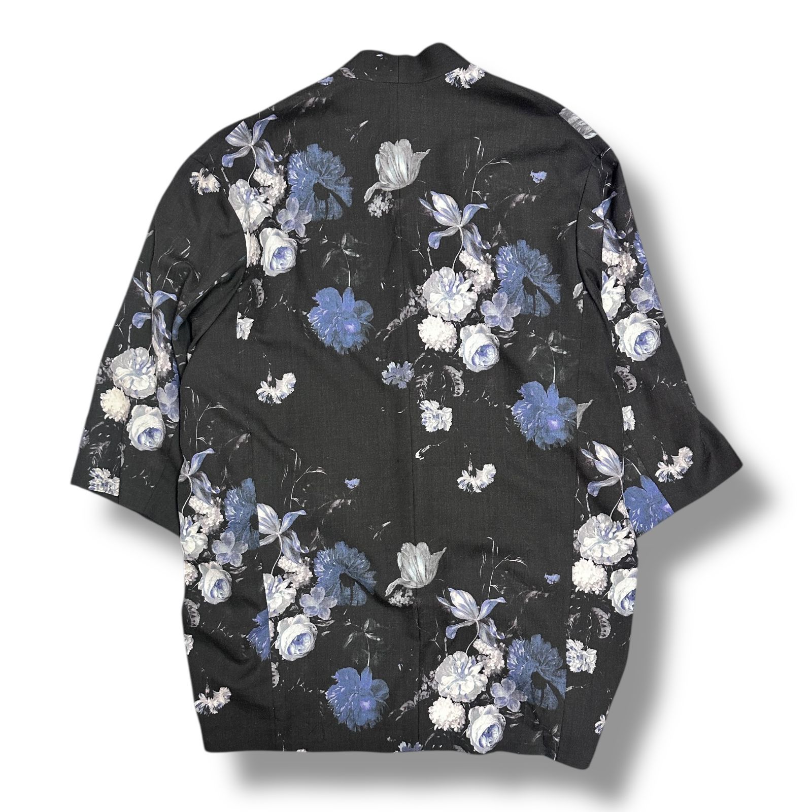 LAD MUSICIAN 18SS KIMONO LONG JACKET 着物ロングジャケット 花柄 総柄 ラッドミュージシャン 2118-313 ブラック/ブルー 46 91984A8 - メルカリ