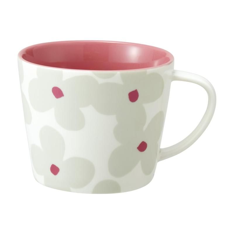 Wpc. Patterns マグカップ クッカ オフ 【大きめサイズ】大容量 400ml レディース コップ スープカップ 電子レンジOK 食洗器OK 北欧 花柄 キッチン 食器 オフィス ...