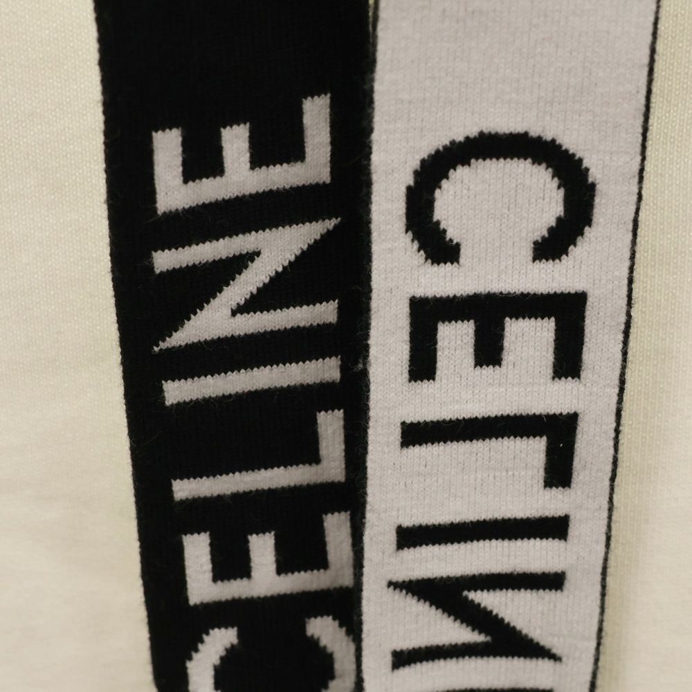 CELINE (セリーヌ) ルーズ コットンフリース ロゴドロー プル CELINE (セリーヌ) ルーズ コットンフリース ロゴドロー プル