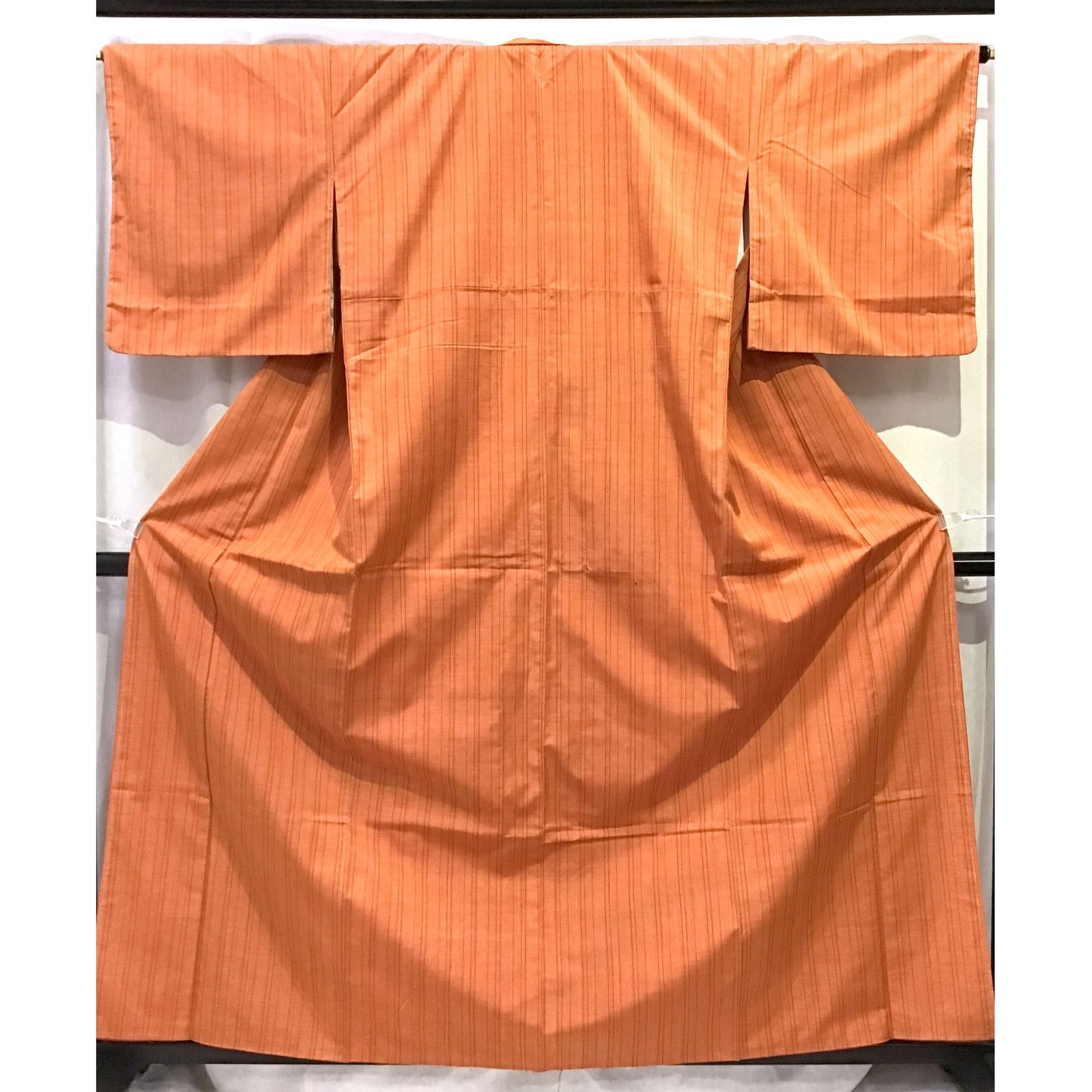 正絹 色無地 紅藤色 (未使用品) 秋冬着物 正絹 紬 単衣 色