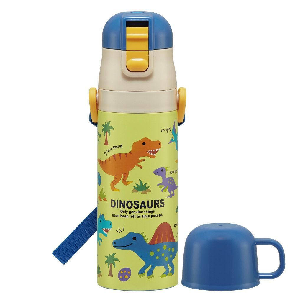 ☆ ディノサウルス ☆ 超軽量 2WAY ステンレスボトル SKDC4 スケーター 水筒 SKATER SKDC4 コップ 付き 直飲み 2way ダイレクトボトル ステンレスボトル 子供 ...
