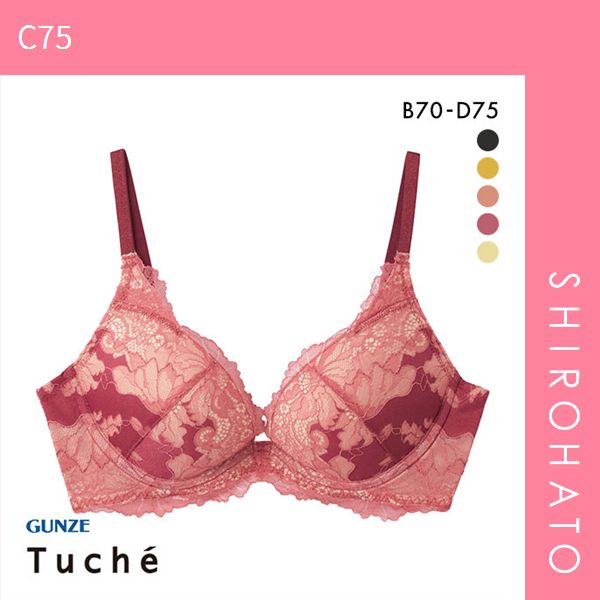 33％OFF【SHIROHATO公式】【正規品・新品】グンゼ GUNZE トゥシェ Tuche マシュマロボム 神業盛 ブラジャー 単品(C75) - メルカリ