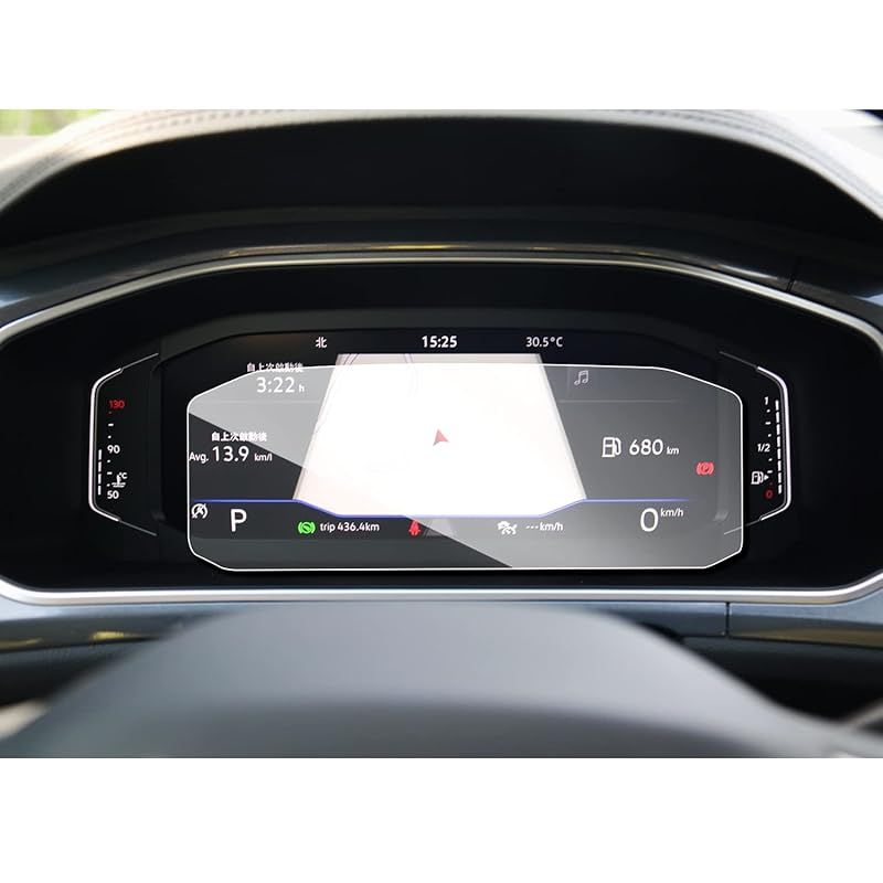 ruiya 強化ガラス 2022新型 T-Roc専用 Tロック A1D メーター 液晶メーター 保護フィルム 10.25インチ メーターパネル ...