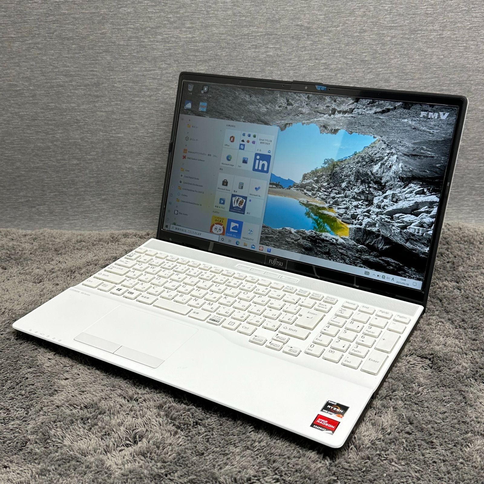 ⑤【1ヶ月保証】FUJITSU LIFEBOOK AH50/F1 Ryzen 7 5700U メモリ8GB SSD 256GB ...