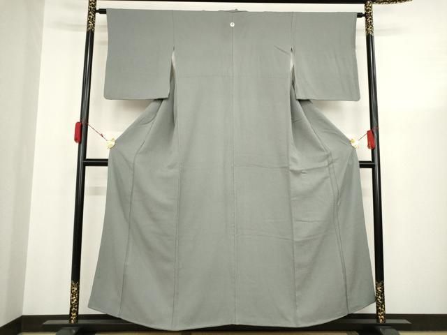 平和屋着物▽上質な色無地 単衣 麹塵色 正絹 逸品 BAAS9200yt 2025年