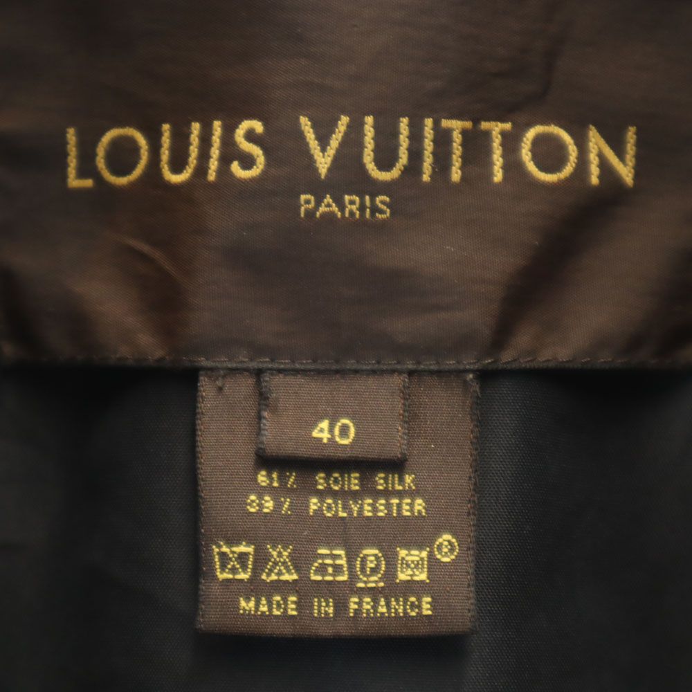 ルイヴィトン フランス製 トレンチコート 40 チャコール LOUIS VUITTON