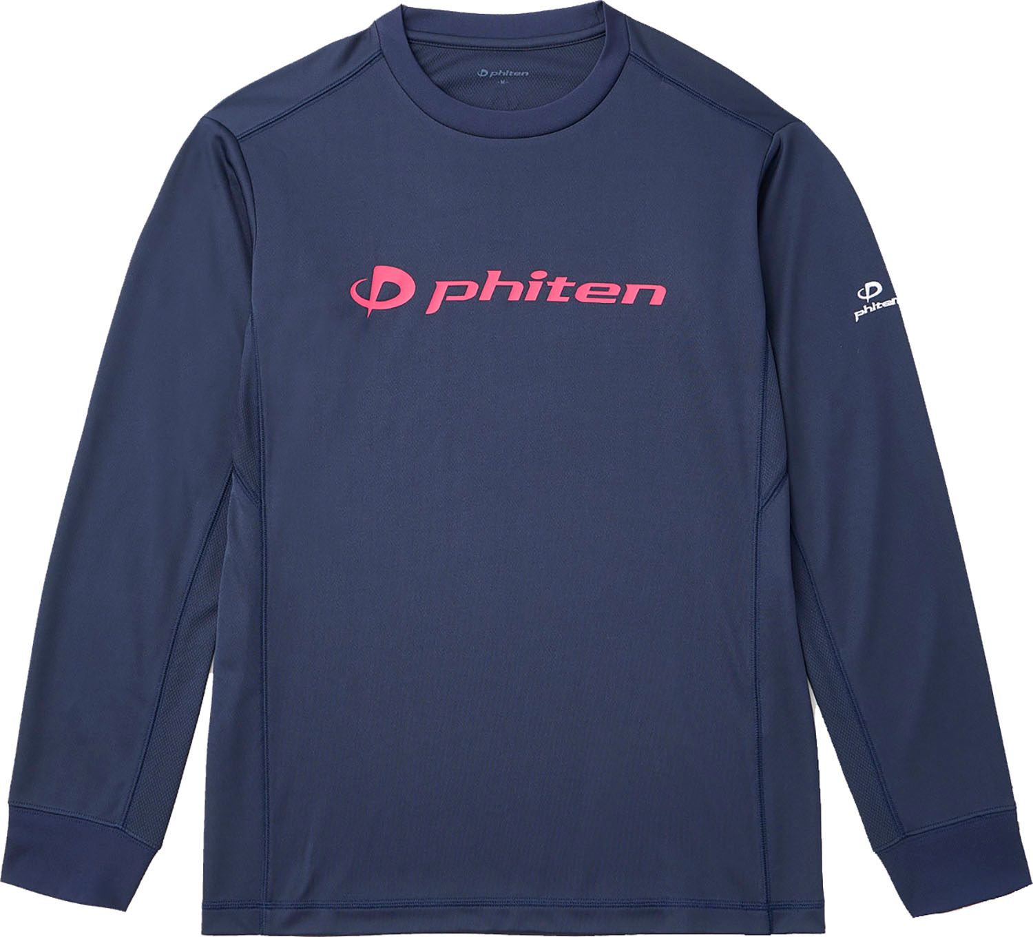 ファイテン Phiten RAKU シャツ 長袖 JG626005 ネイビー/ピンク - メルカリ